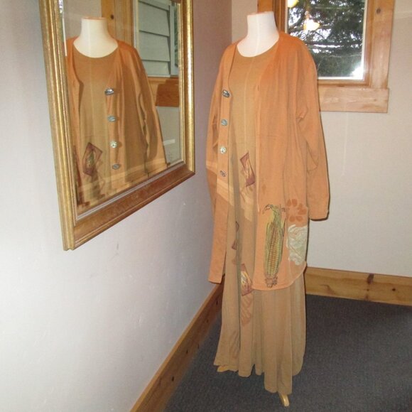 Blue Fish | Dresses | 995 Painted Peachy Keen Blue Fish Empire Dress ...